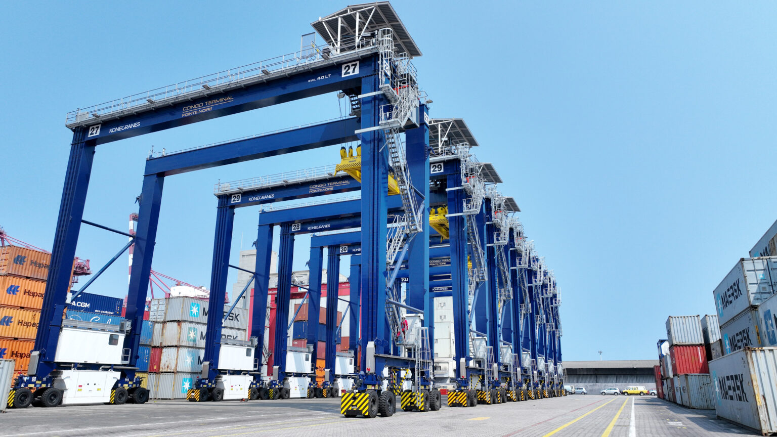 Pointe-Noire: Congo Terminal se dote de 7 nouveaux portiques RTG ...